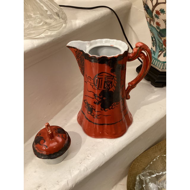 Antique Japanese Porcelain Pitcher | Chairish