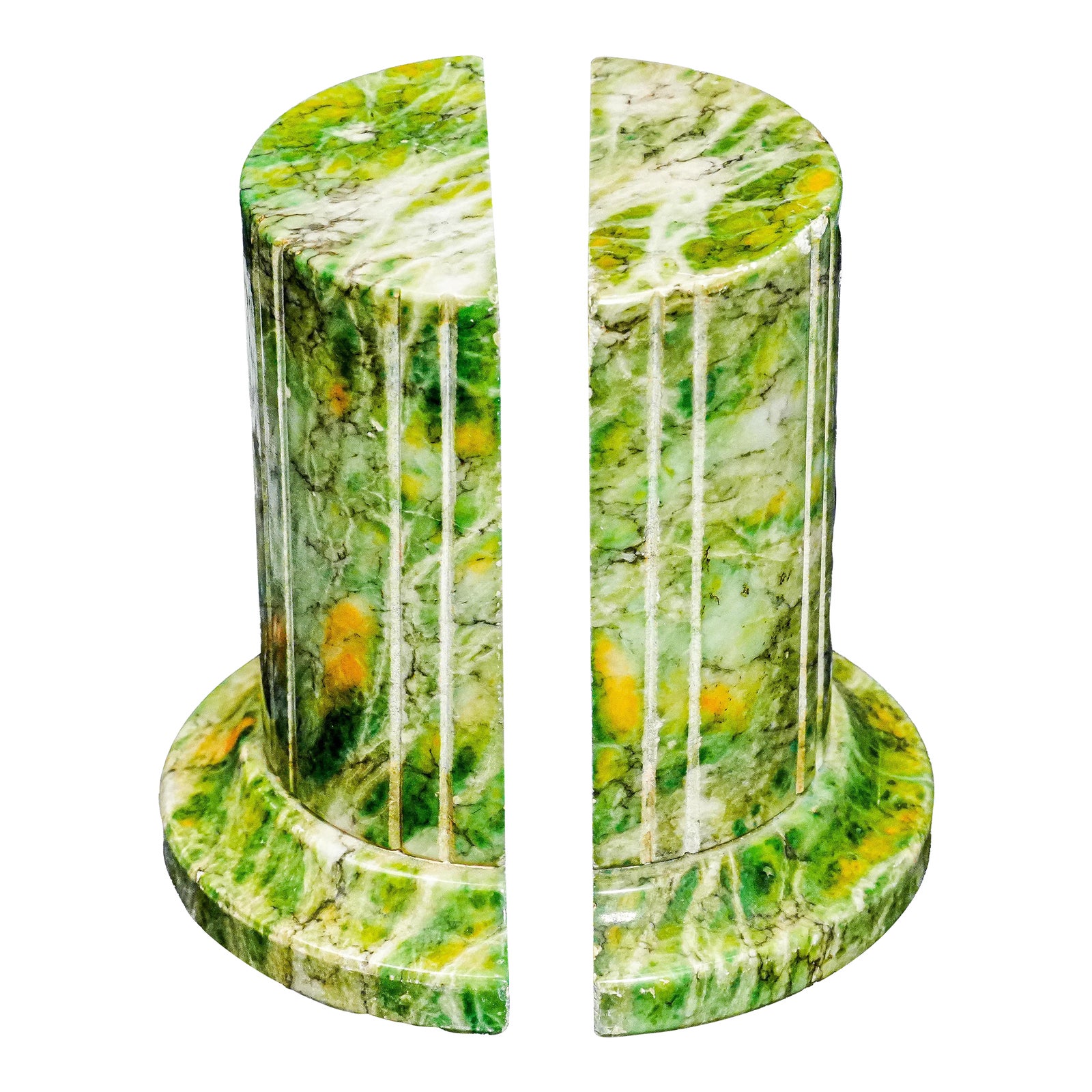 Stunning Vintage Neoclassical Italian Solid Carved Marble Stone Column ...