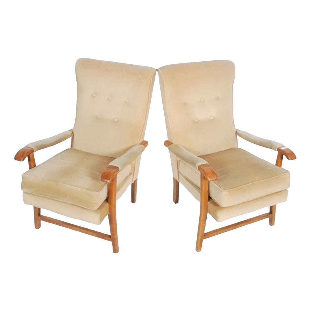 Mid-Century Modern Beech Easy Chair in the Style of Howard Keith, 1960s ...