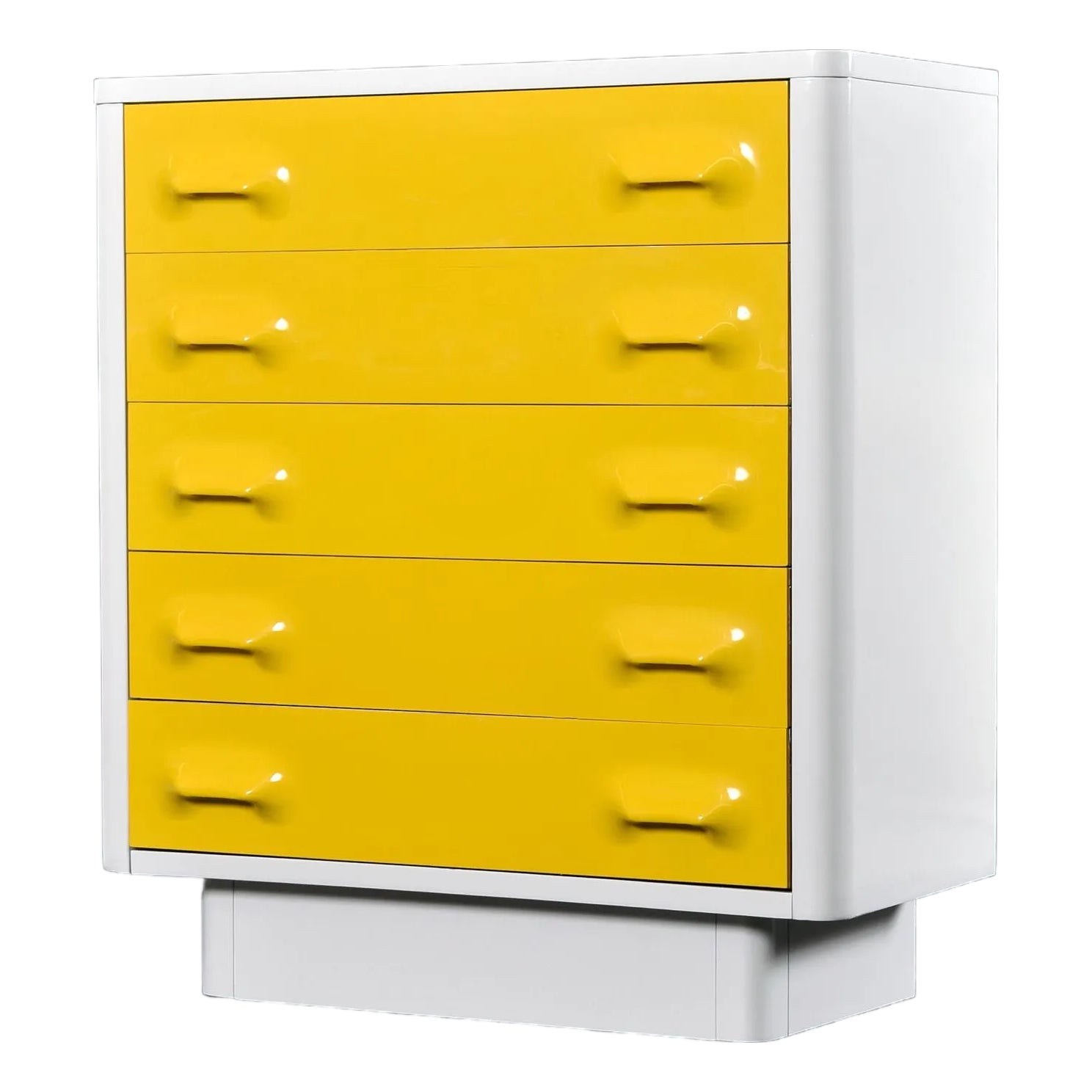 Restored Raymond Loewy Inspired Yellow Chapter One Highboy Dresser ...