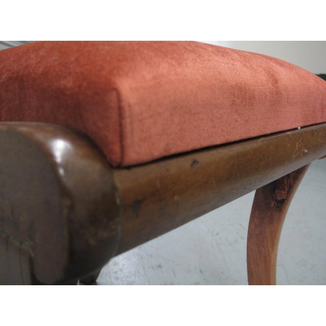 Regency Style Parlor Chairs Red Upholstery - a Pair | Chairish