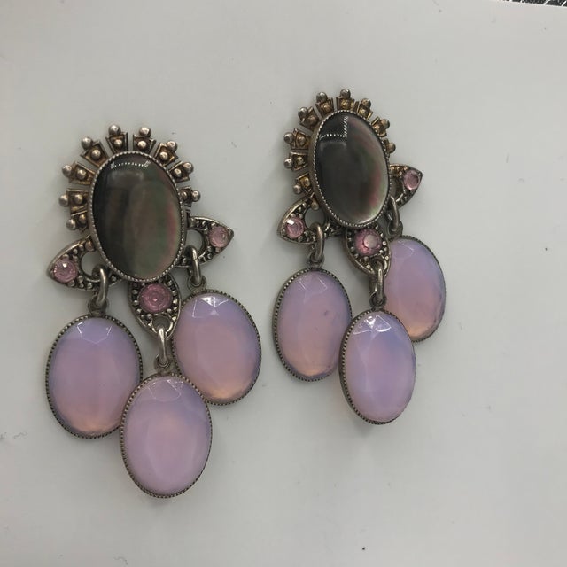 1990s Jean Louis Blin Paris Runway Earrings - 2 Pieces | Chairish