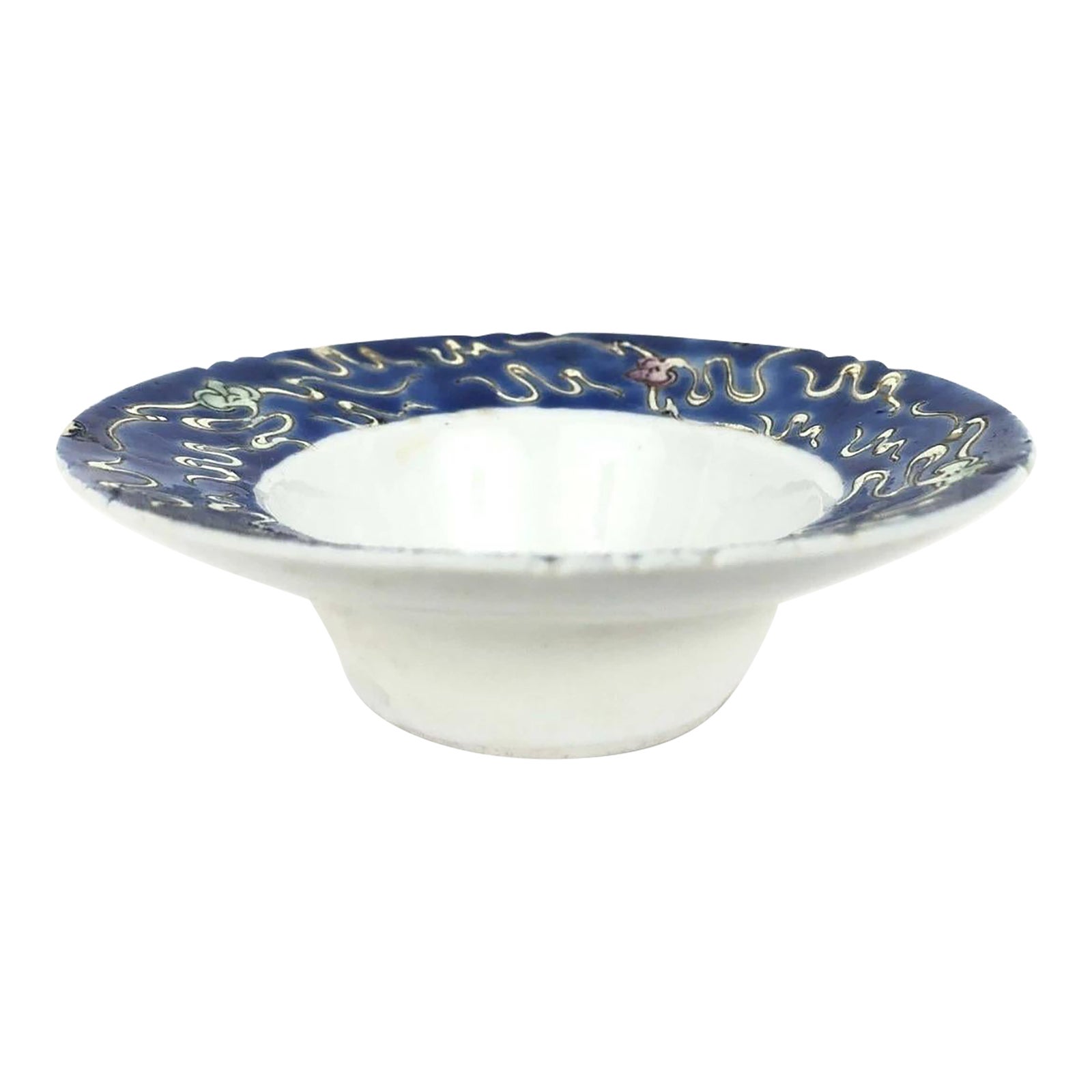 1950s Chinese Porcelain Nyonyaware Straits Peranakan Petite Raised Dish ...