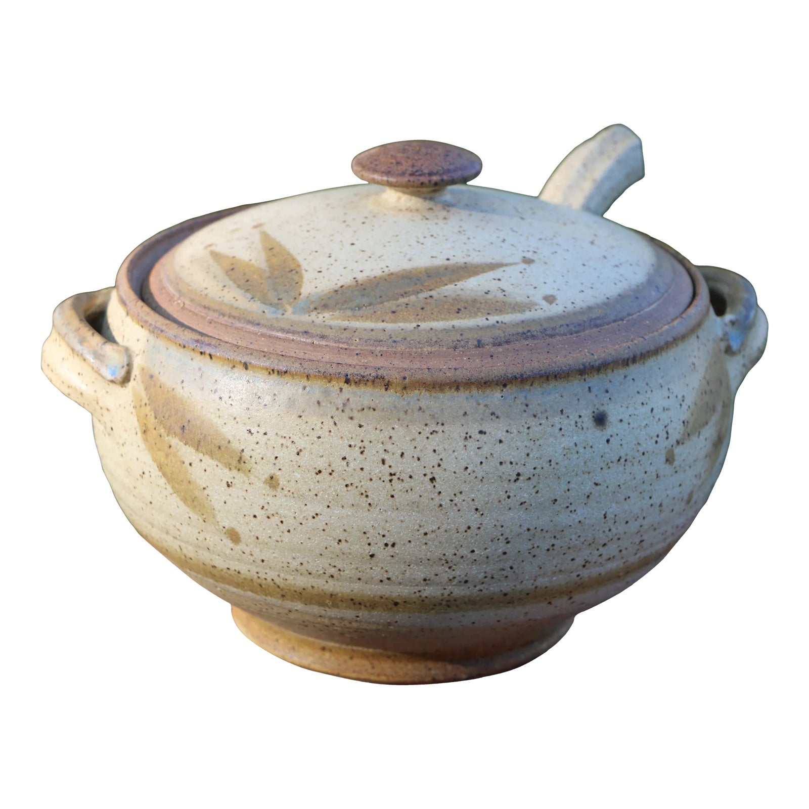 Studio Pottery Soup Tureen With Ladle - 3 Pieces | Chairish