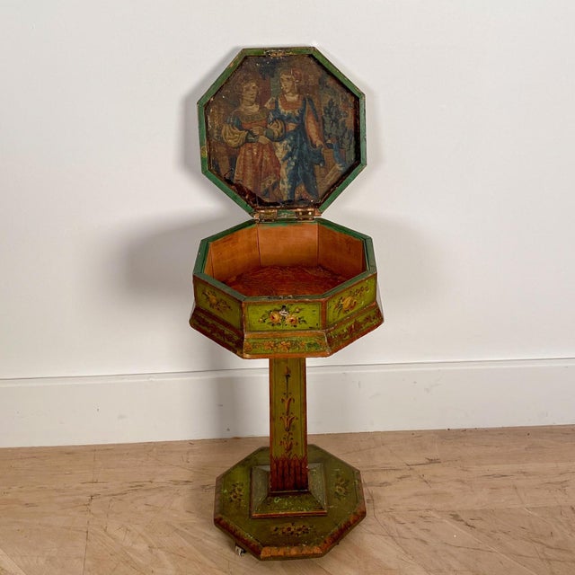 English Regency Painted Sewing Box, Circa 1810 | Chairish