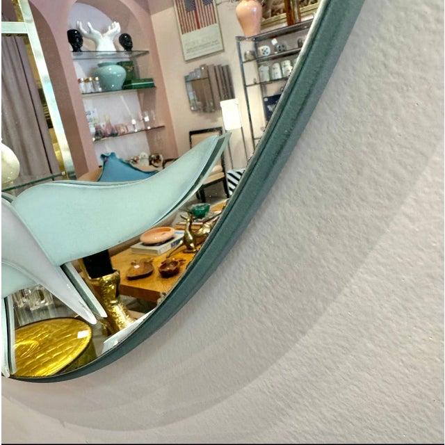 Vintage Circular David Marshall Flower Mirror | Chairish