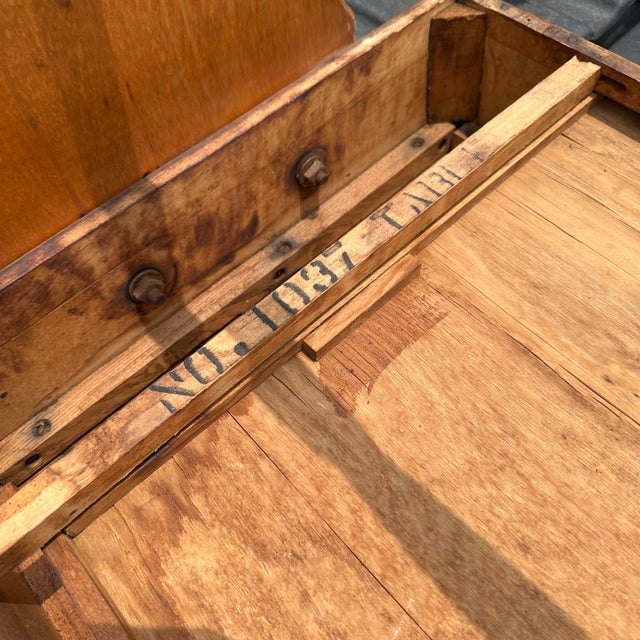 Mid 20th Century Vintage Wooden Library Desk | Chairish