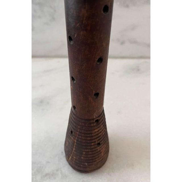 Vintage Industrial Wood Thread Spool Spindle | Chairish
