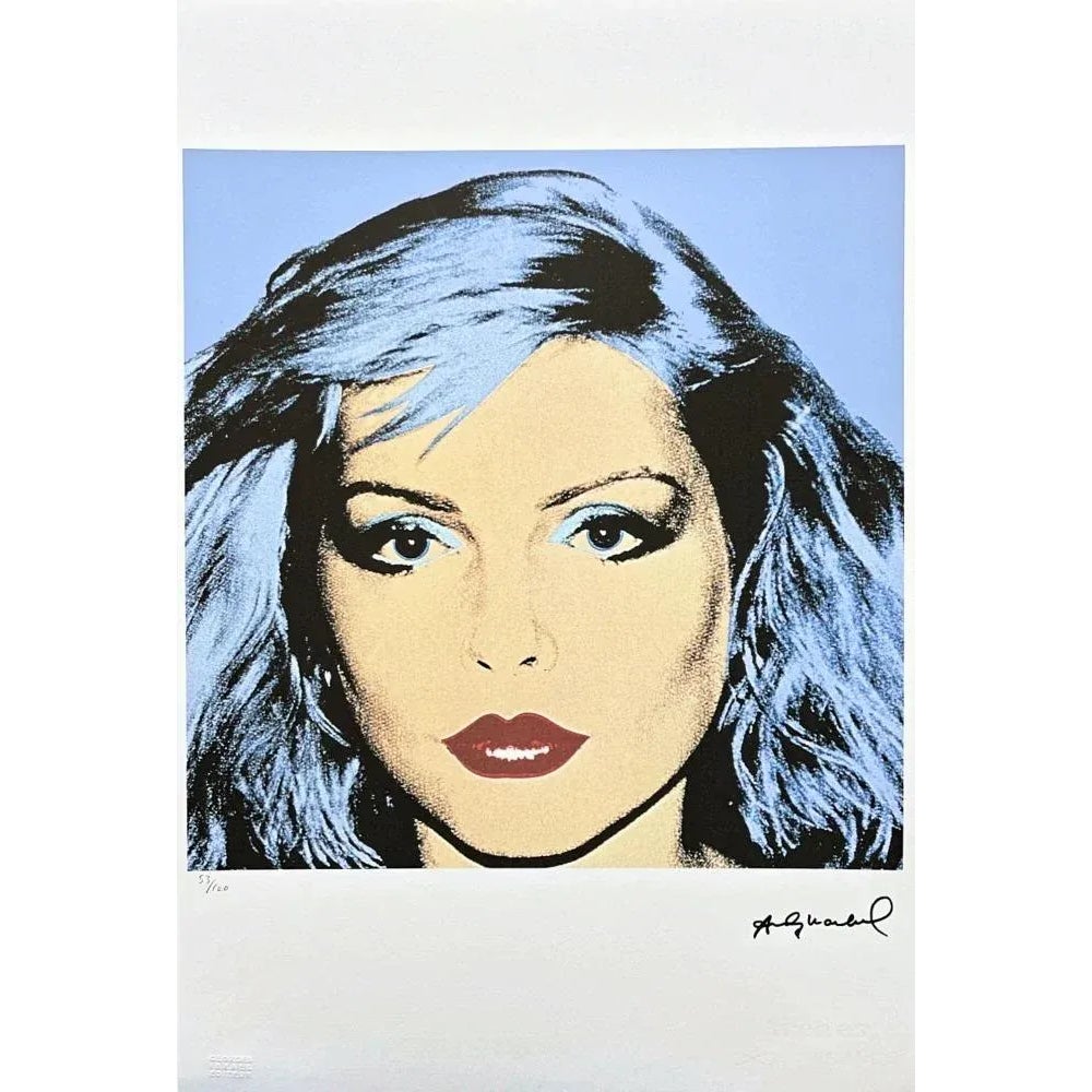 After Andy Warhol, Debbie Harry Blue, 1980s, Lithograph | Chairish