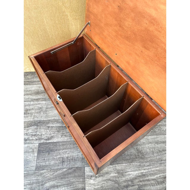 Mid Century Modern Lane Rolling Record Storage Bench. Circa 1970s ...