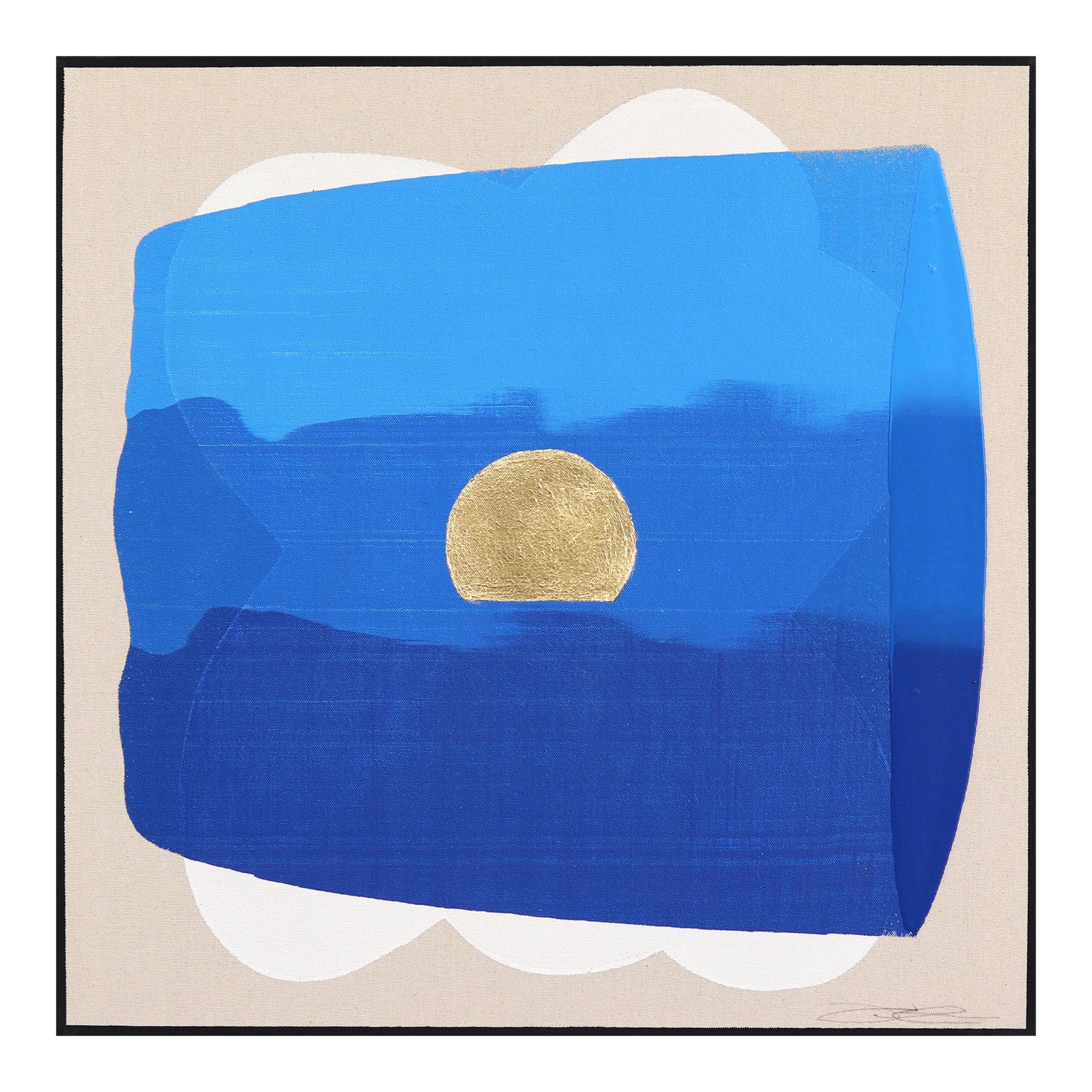 Eternal Sunsets: Generous Heart - Meditative Gold Abstract Painting ...