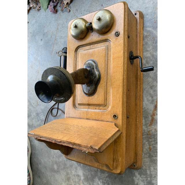 Antique Wood Wall Phone - Wall Design Ideas