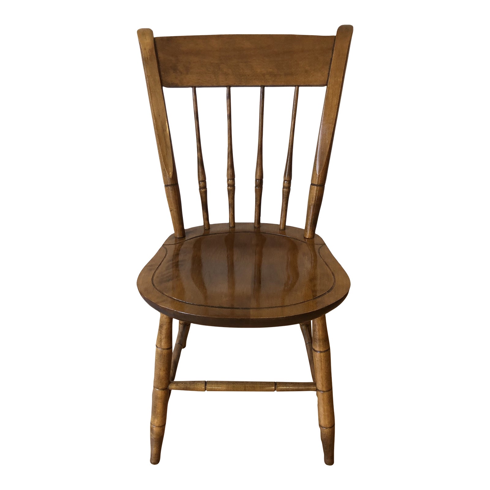1950s Nichols & Stone Thumb-Back Windsor Side Chair | Chairish