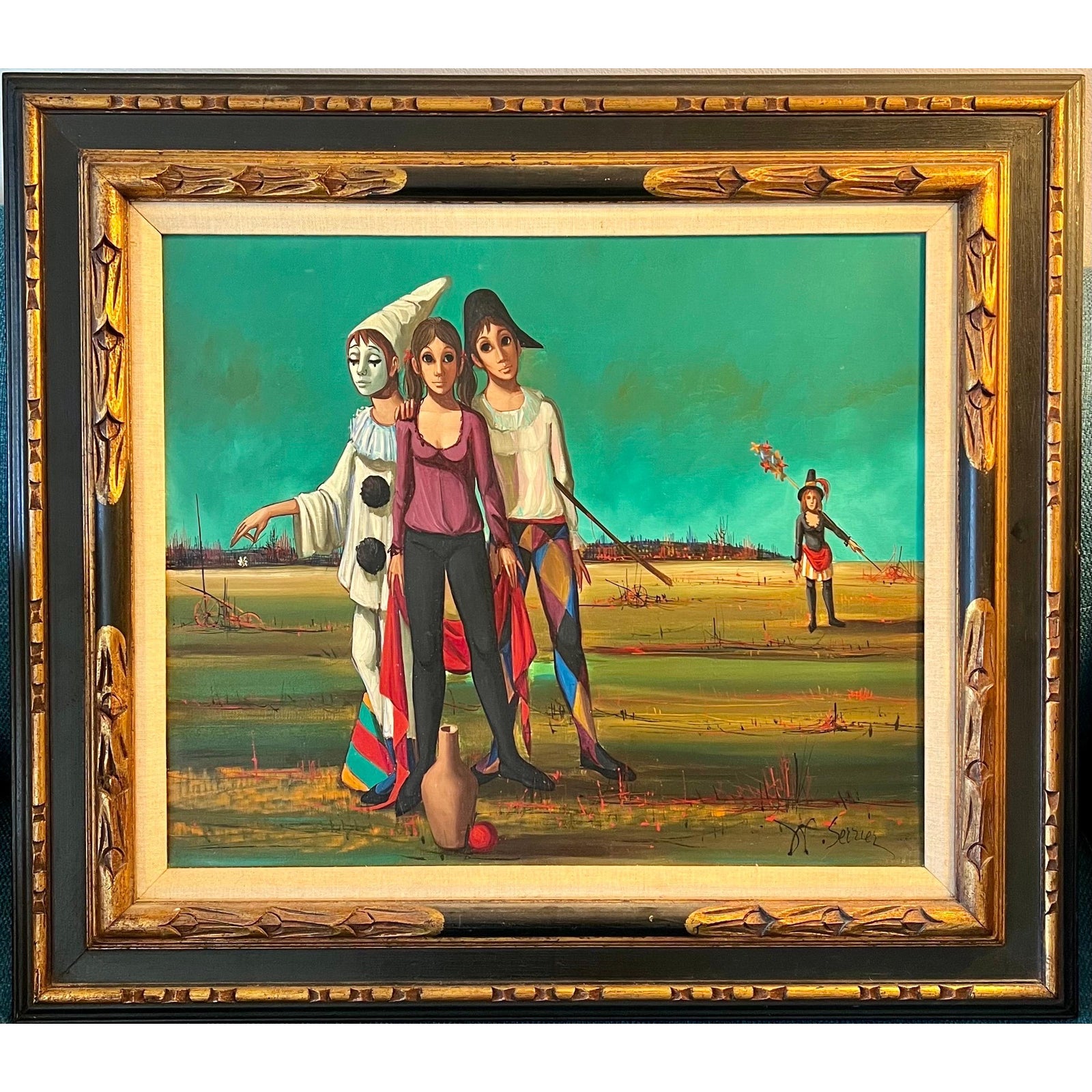 Jean Pierre Serrier, French Mod Surrealist Commedia dell'arte Circus ...