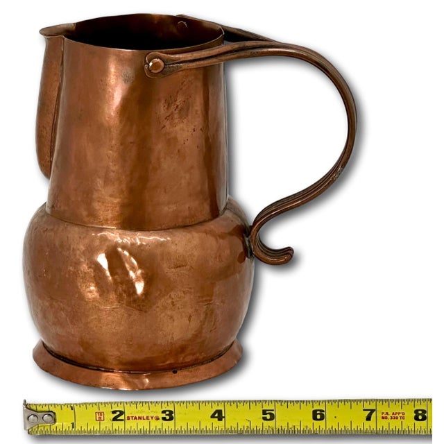 Vintage 1940s Hand Wrought Copper Pitcher by Noted Taxco Mexico Maker ...