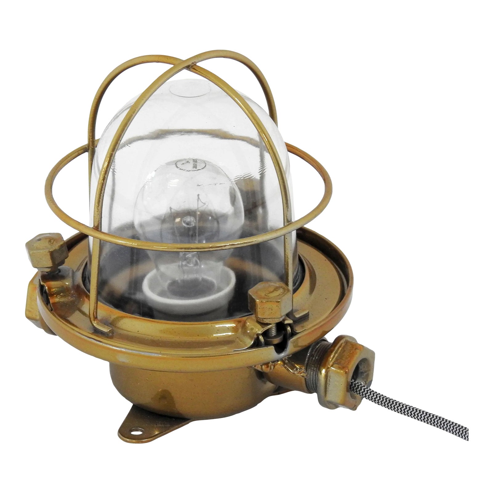 Nautical Vintage Celling Wall Deck Sconce Brass Finish Ship Light ...