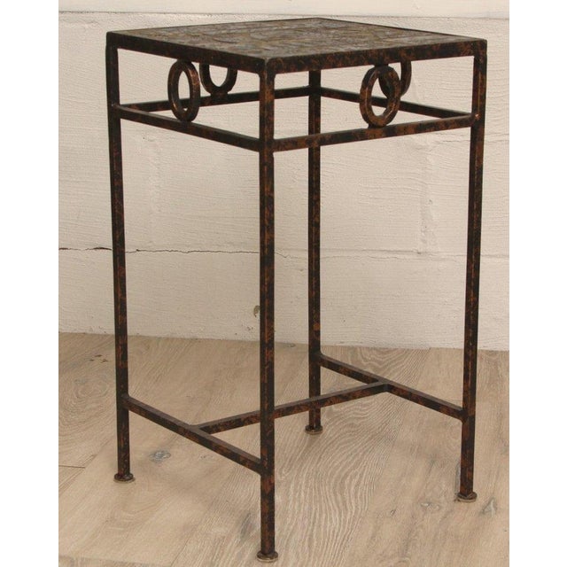 1990s Vintage Mosaic Side Table | Chairish
