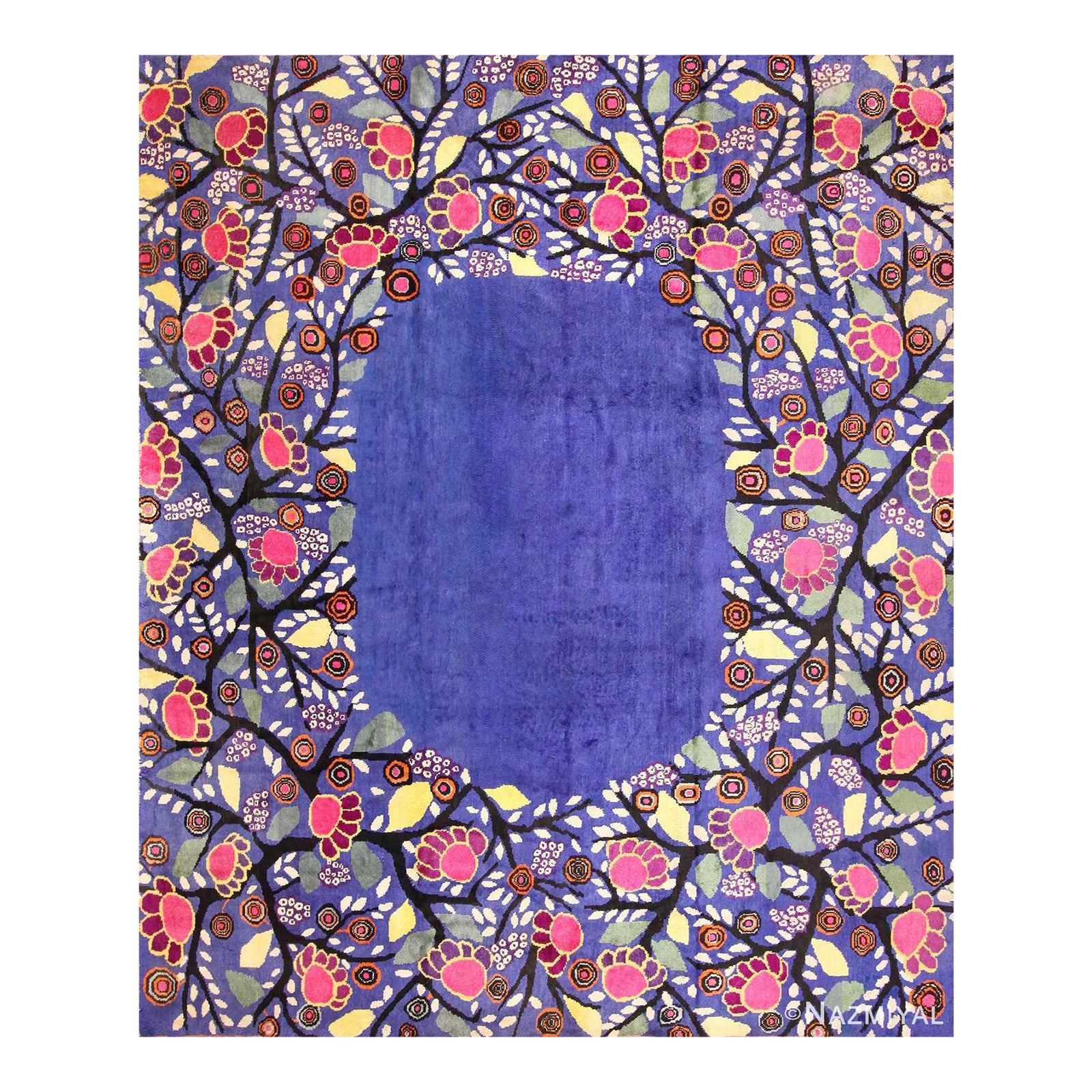 1930s Edouard Benedictus French Art Deco Rug | Chairish