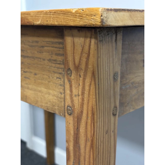 Antique Irish Pine Writing Table | Chairish