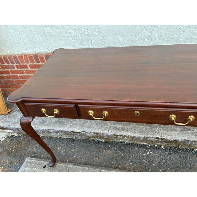 Late 20th Century Harden Furniture Solid Cherry Writing Desk. | Chairish
