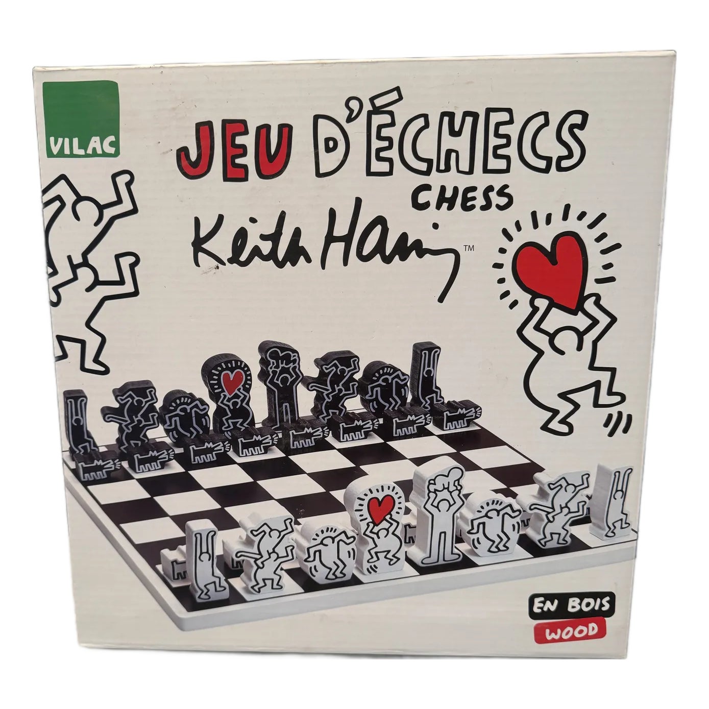 Limited Edition Keith Haring Chess Set | Chairish