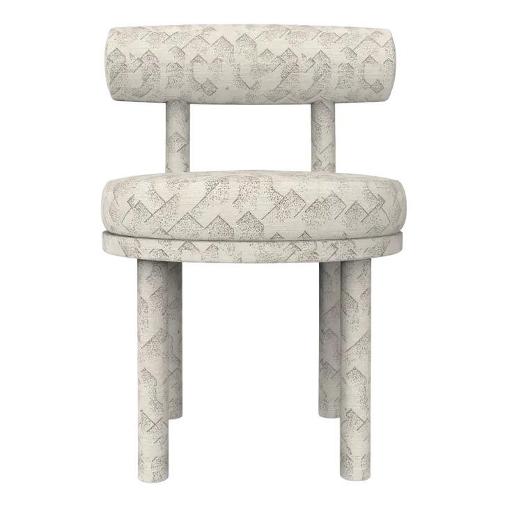 Moca Chair in Graphite Ivory Fabric by Studio Rig for Collector | Chairish