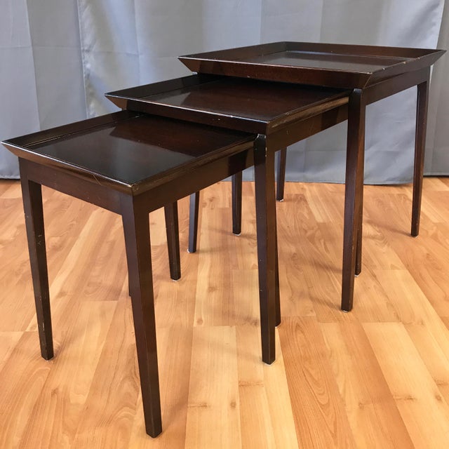 Widdicomb Mahogany Nesting Tables - Set of 3 | Chairish