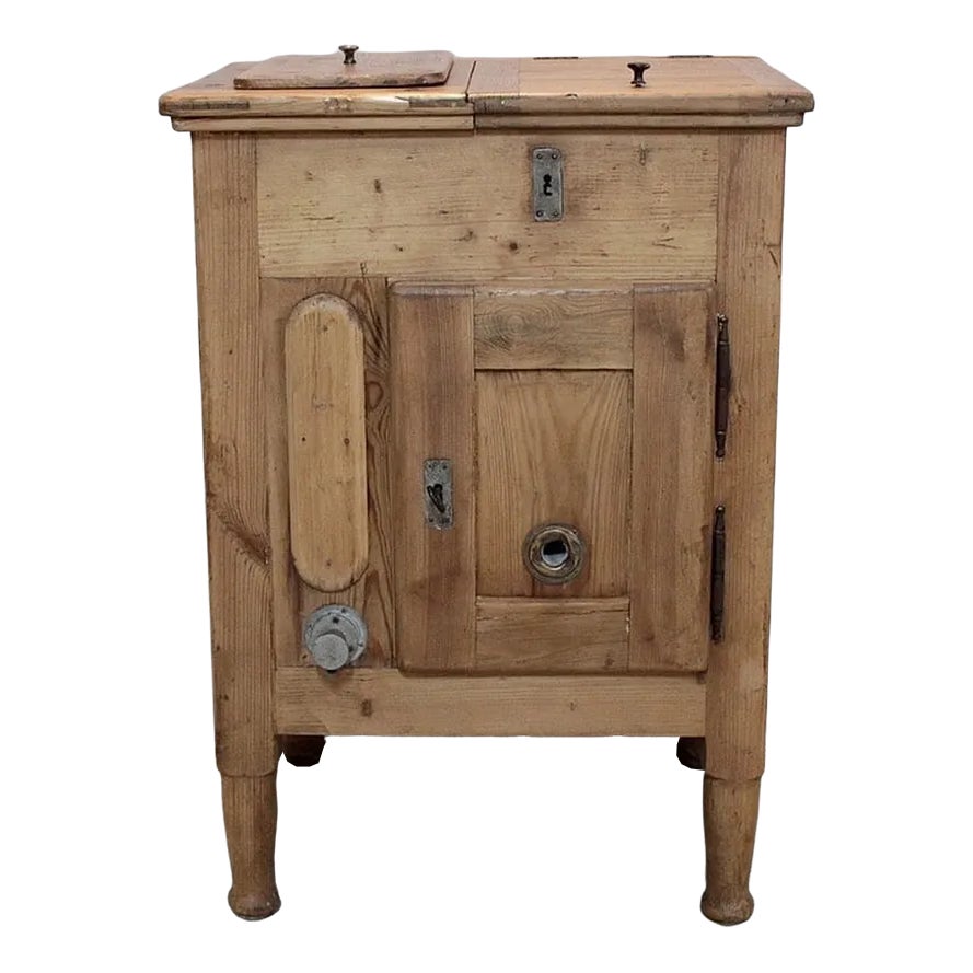 Pitchpin Cooler with Zinc Interior, 1900s | Chairish