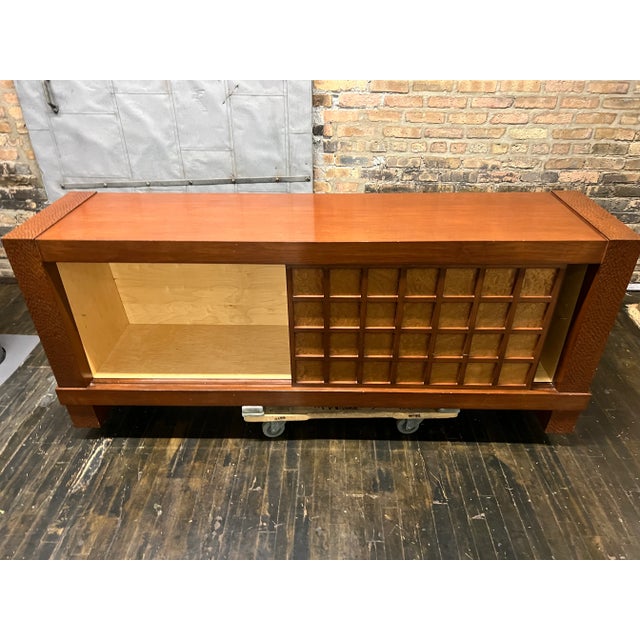 Berman Rosetti Sunset Console With Sliding Doors and Storage | Chairish