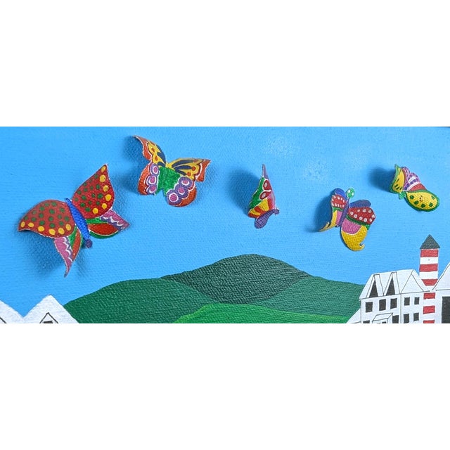 3-Dimensional Oil Painting on Canvas by Janis Jones Mattox, Late 20th ...