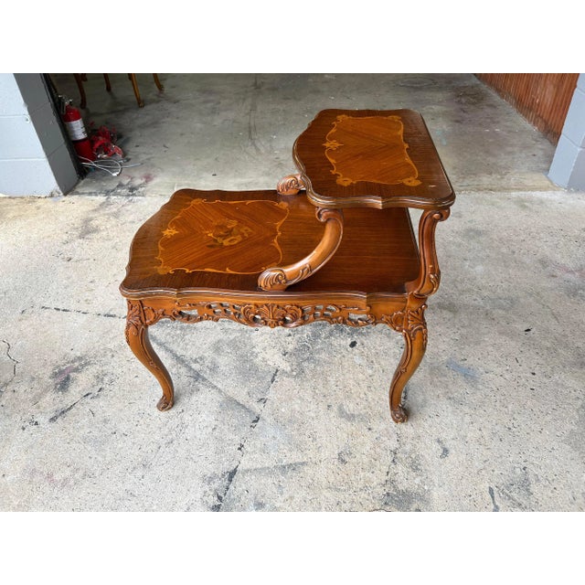 Vintage Antique Louis XVI French Provincial Accent Step End Table ...