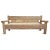 Rustic Teak Railway Wood Bench | Chairish
