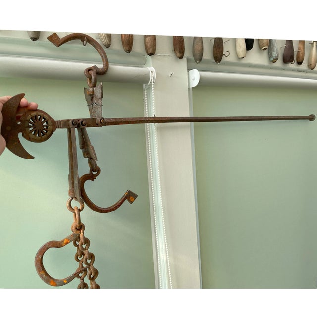 Antique Greek Decorative Steelyard Slaughter House Iron Weighting ...