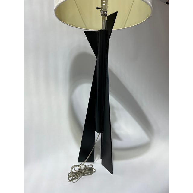 Vintage Atomic Cast Iron Table Lamp | Chairish