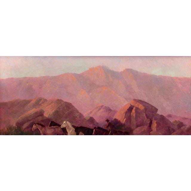 Charles Damrow Western Scene, c.1960 | Chairish