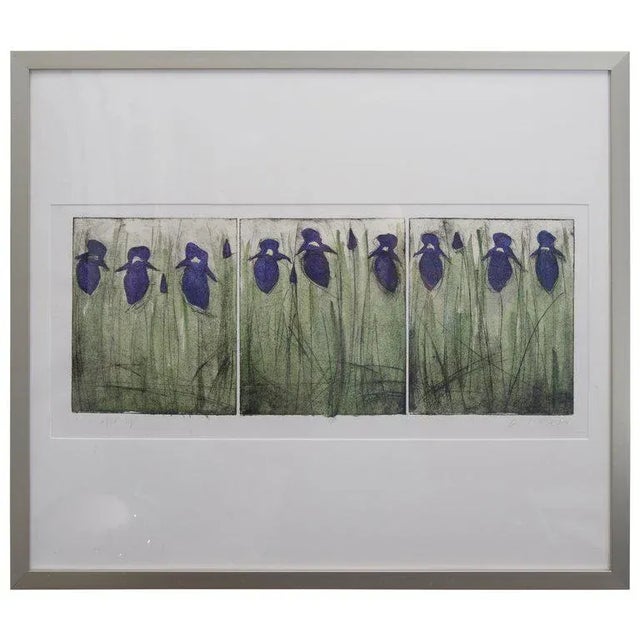 Scott Olson "Iris Spring" Watercolor Painting on Paper | Chairish