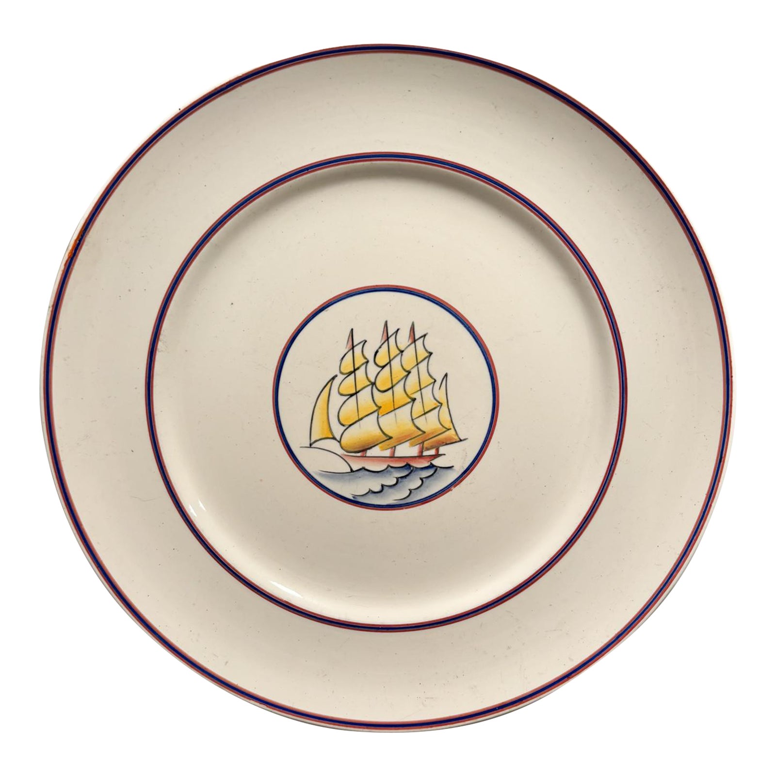 Porcelain Plate by Gio Ponti for Richard Ginori Velesca Collection ...