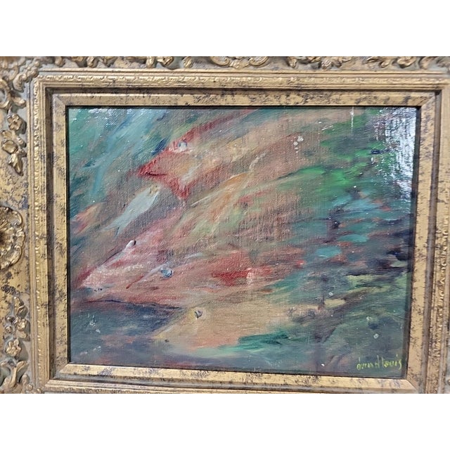 1960s Durand Louis Original Painting, Framed | Chairish