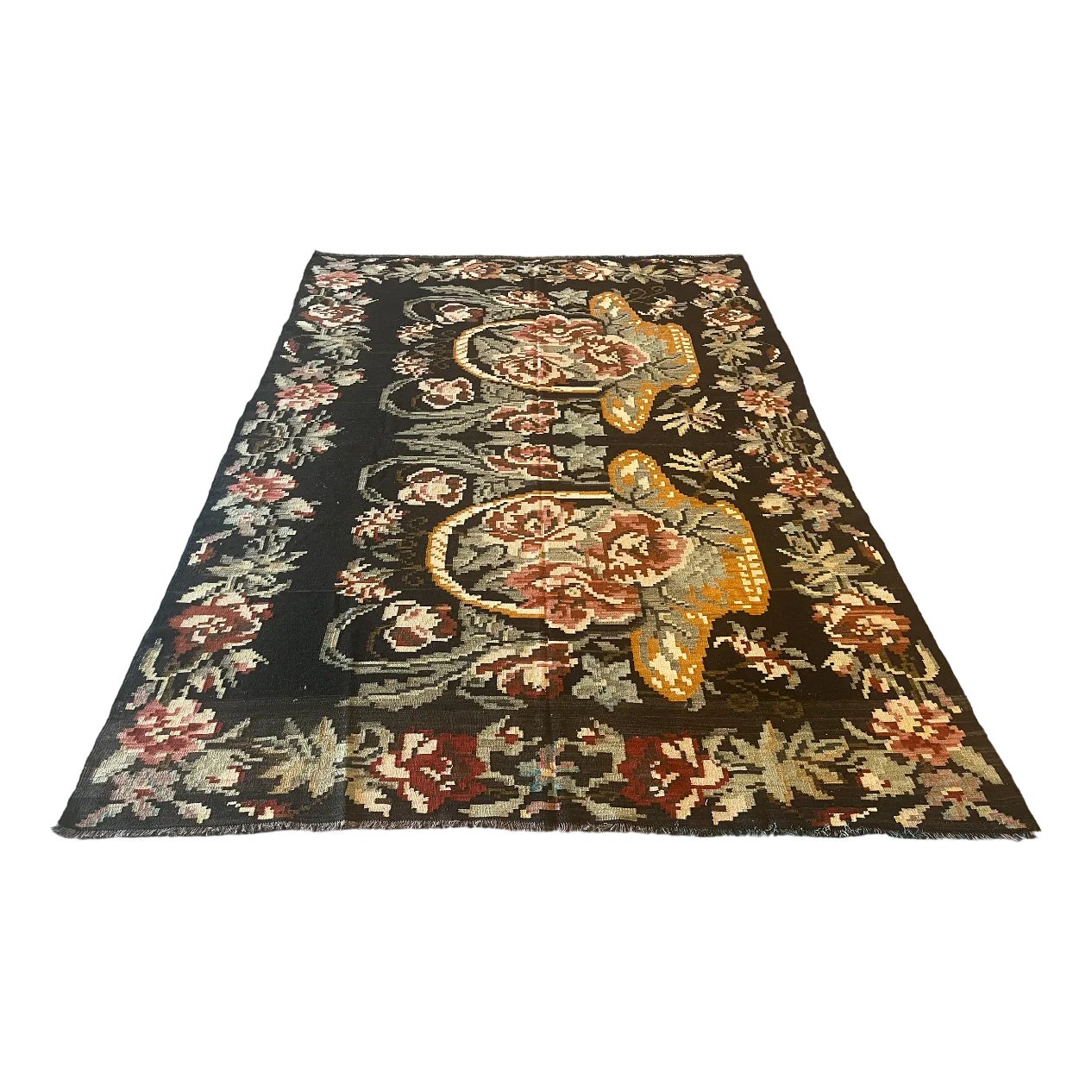 Vintage Karabag Kilim Rug, 1980s | Chairish