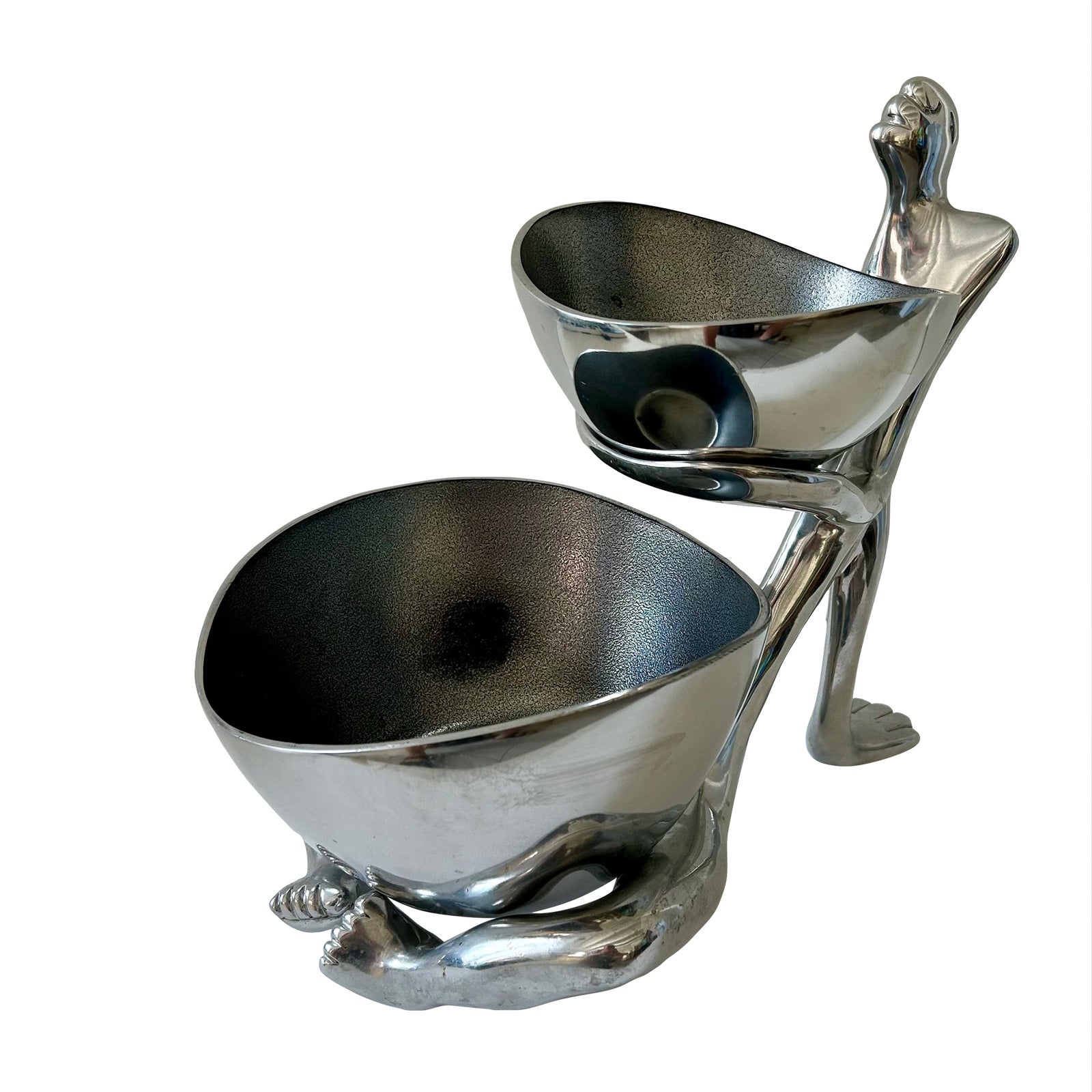 CaRRoL BoYes South African Artist Modernist Large Metal Sculpture Chip ...