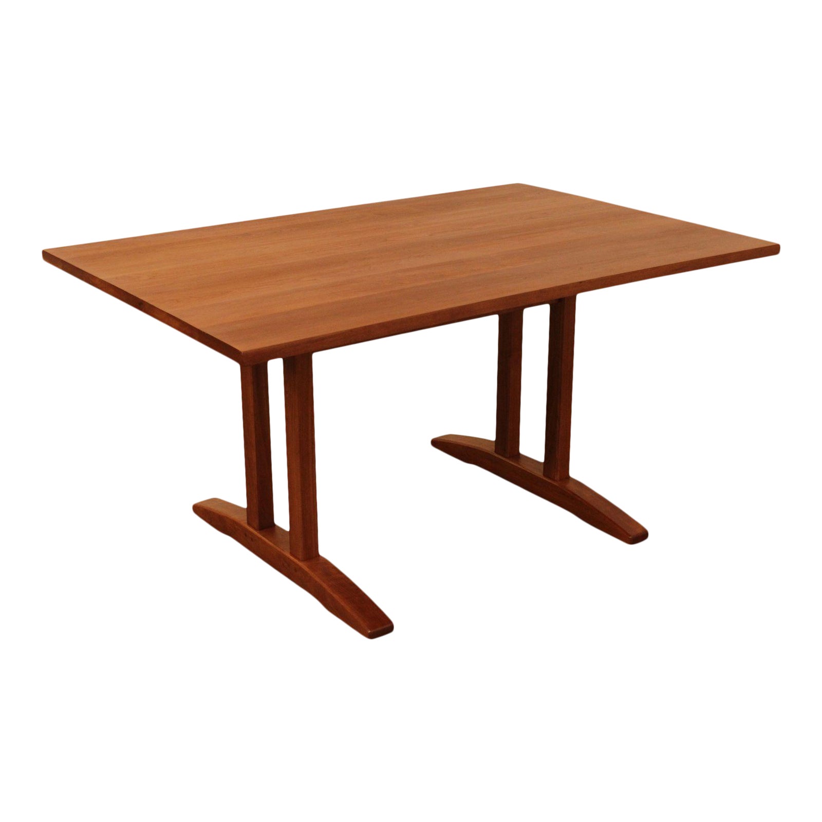 Stickley Solid Cherry 40 inch x 60 inch Dining Table | Chairish