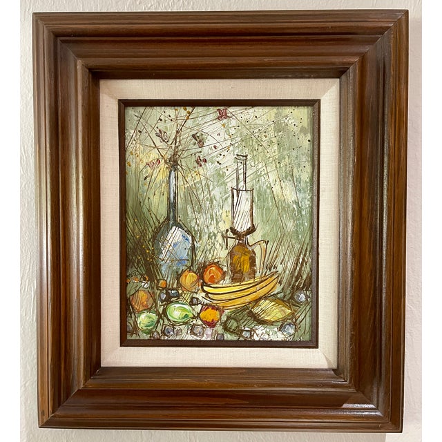 Original Mid Century Modern Abstract Still Life | Chairish