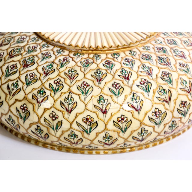 Taj Mahal Bombay Round Tea Box | Chairish