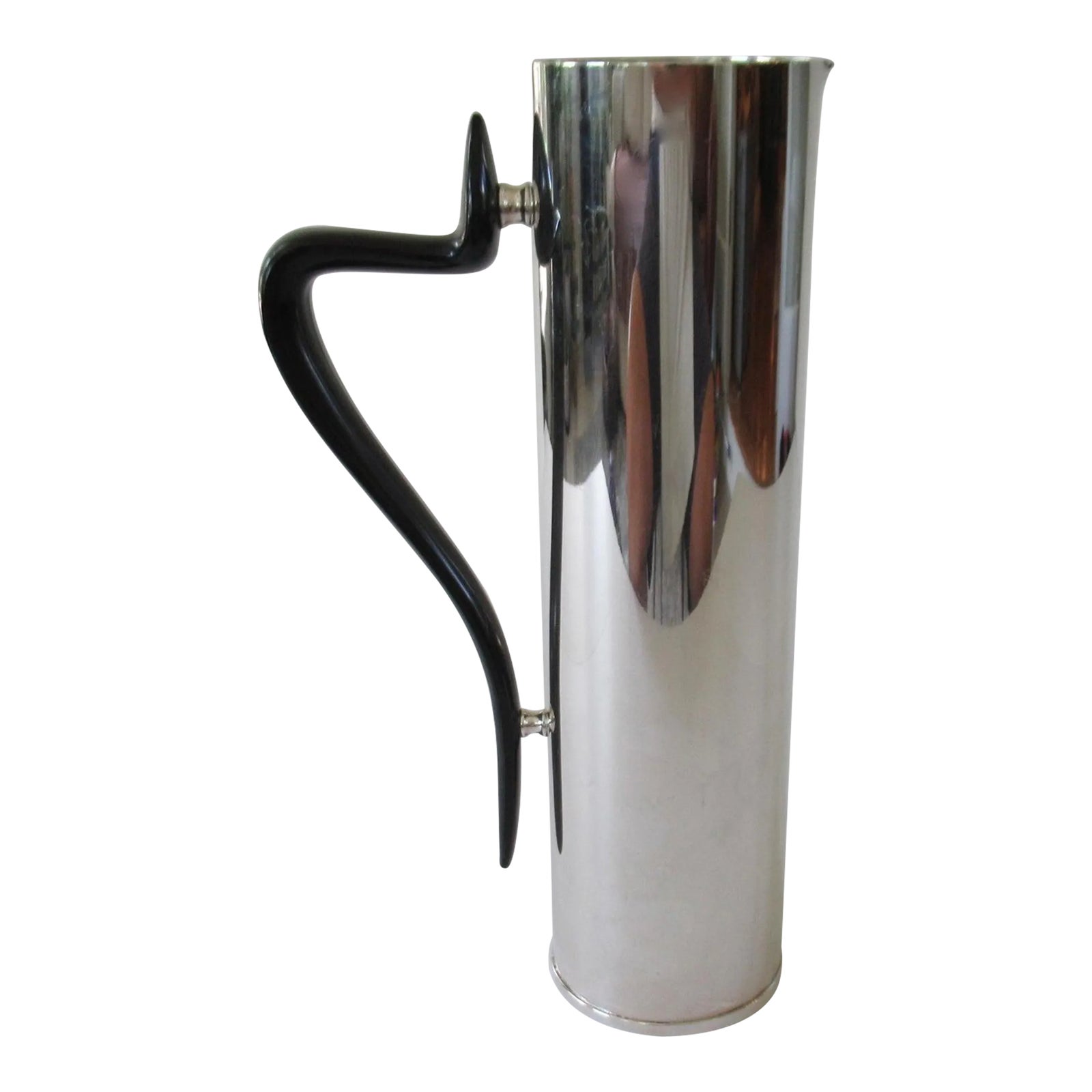 C.1959 Hollywood Regency Silver Plate Cocktail Pitcher/Carafe by Gorham ...