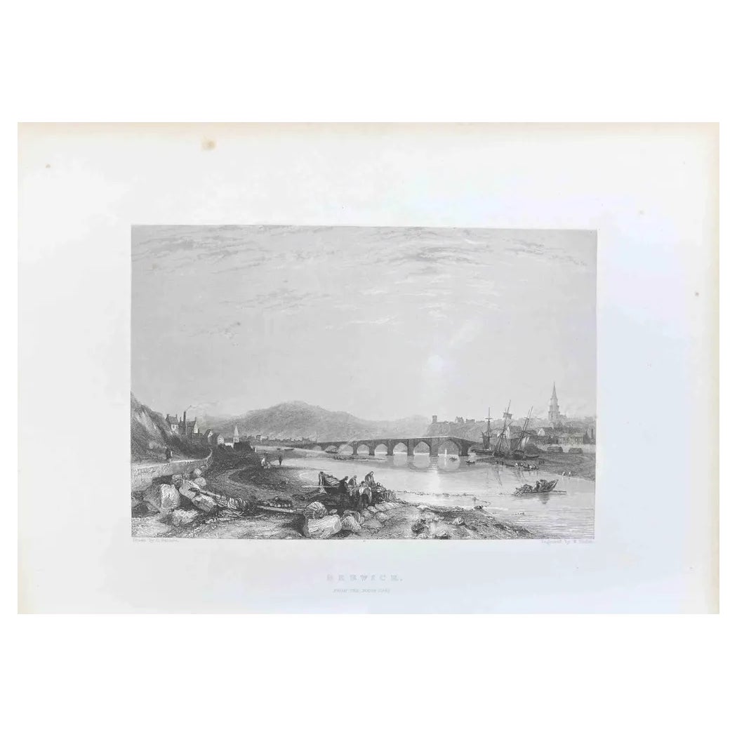 George Balmer, Berwick (from the South East), 19th Century, Lithograph ...