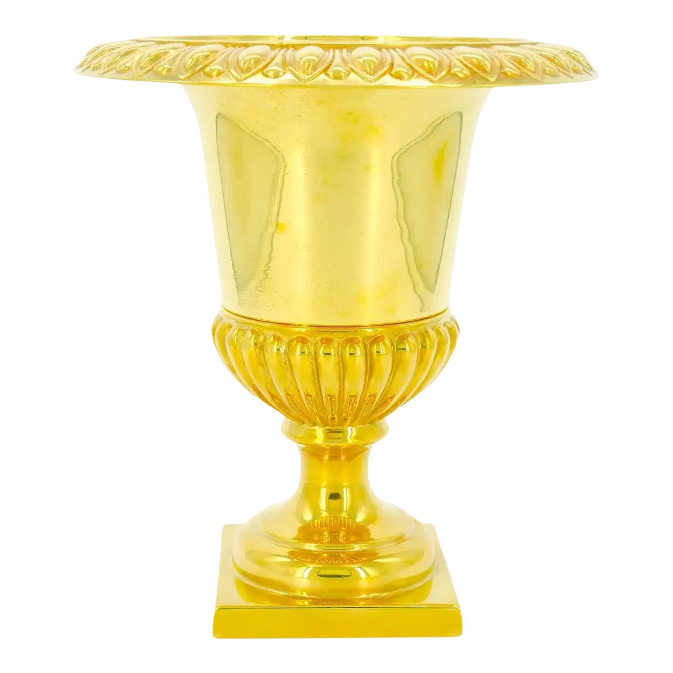 Neoclassical Gilt Campana Form Wine Cooler or Ice Bucket | Chairish