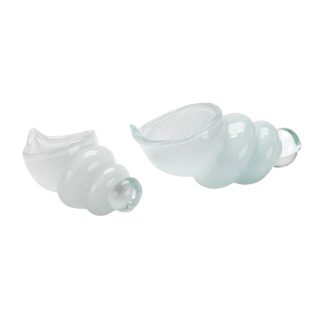 Ariel Shells in White - Set of 2 | Chairish