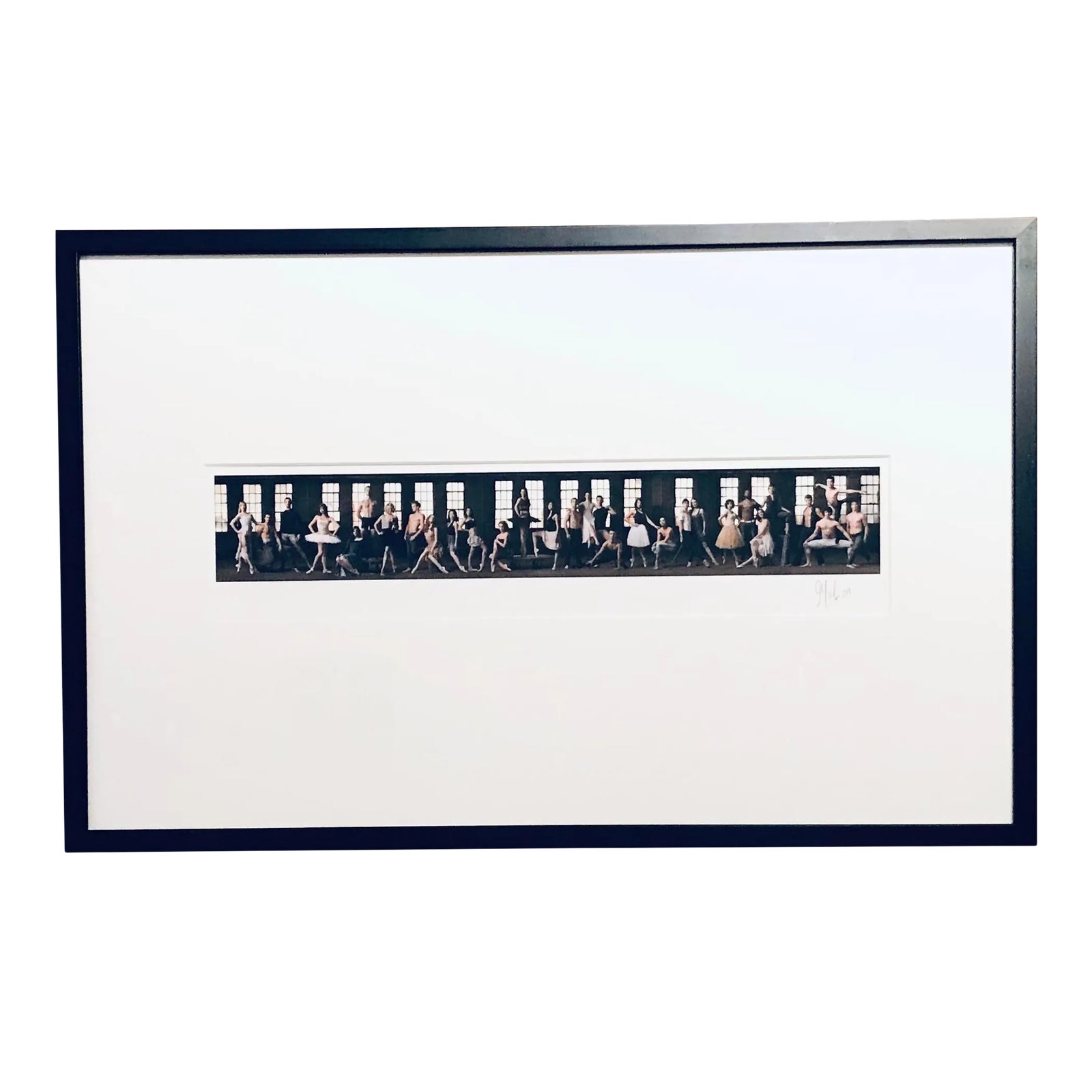 2009 Signed Panographic Photograph of a Ballet Troupe, Framed | Chairish