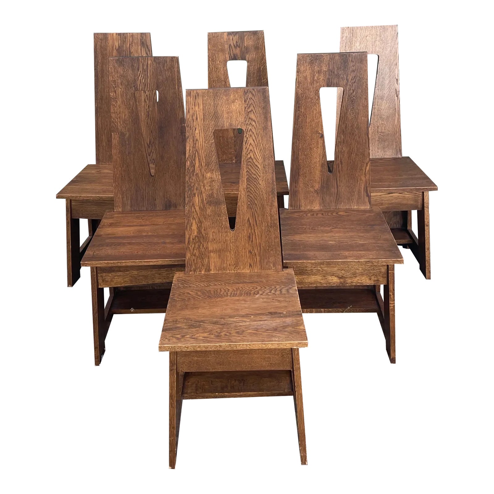 1920s Charles Limbert Attributed Model 81 Chairs - Set of 6 | Chairish