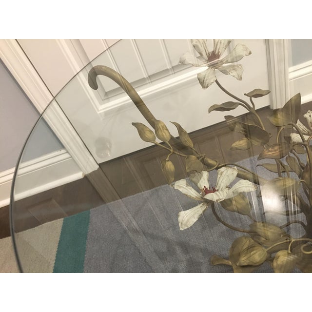 Mid-Century Italian Tole Side Table | Chairish